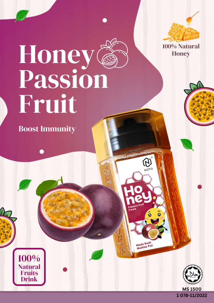 Honey Passion Fruit Puree 470gm - Nannies2U.com